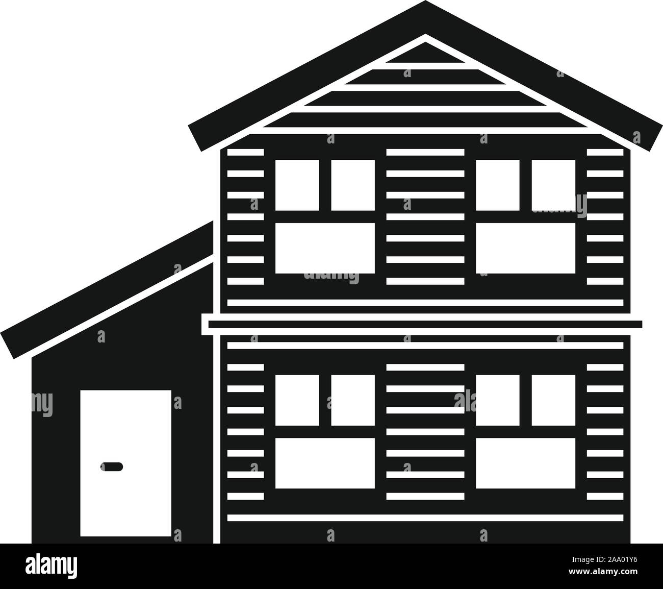 Cottage house icon. Simple illustration of cottage house vector icon ...