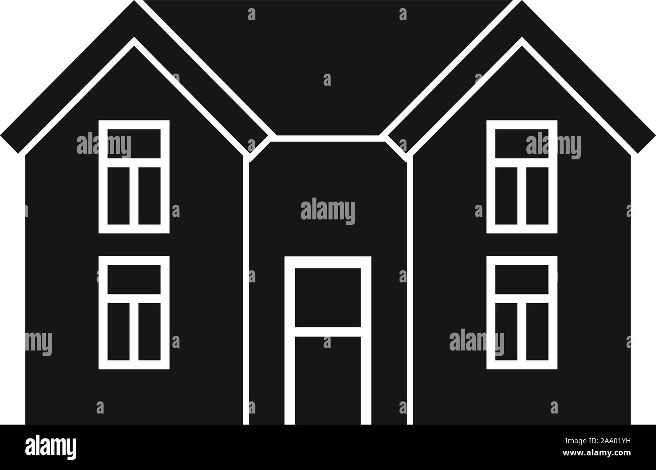 Small cottage icon. Simple illustration of small cottage vector icon ...