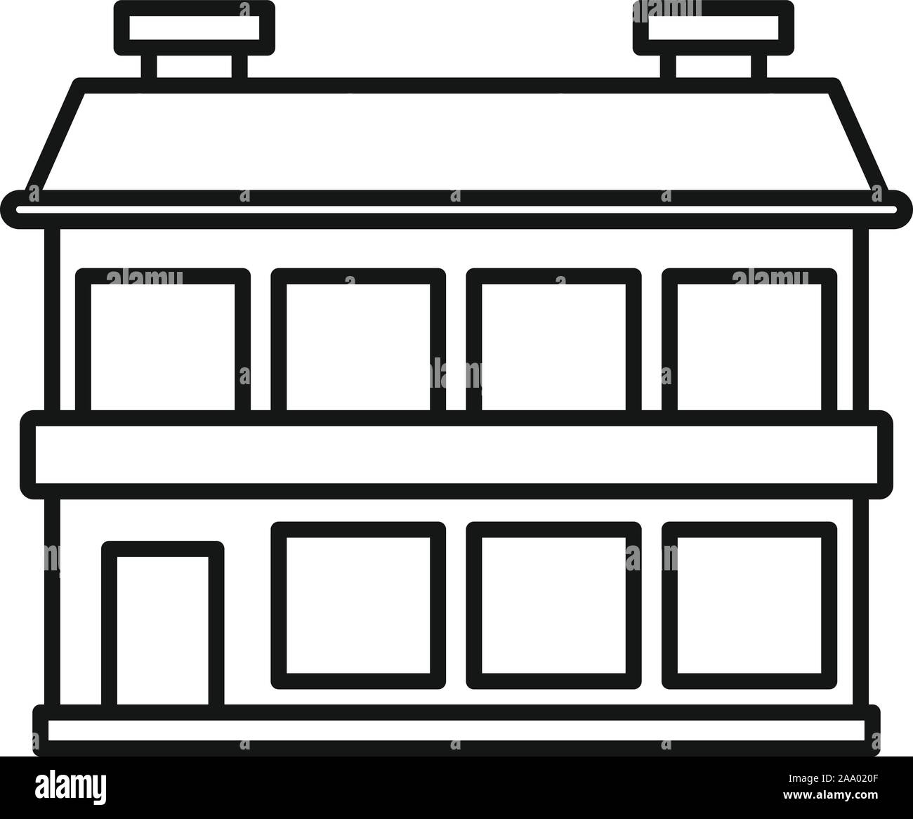 Cabin cottage icon. Outline cabin cottage vector icon for web design ...