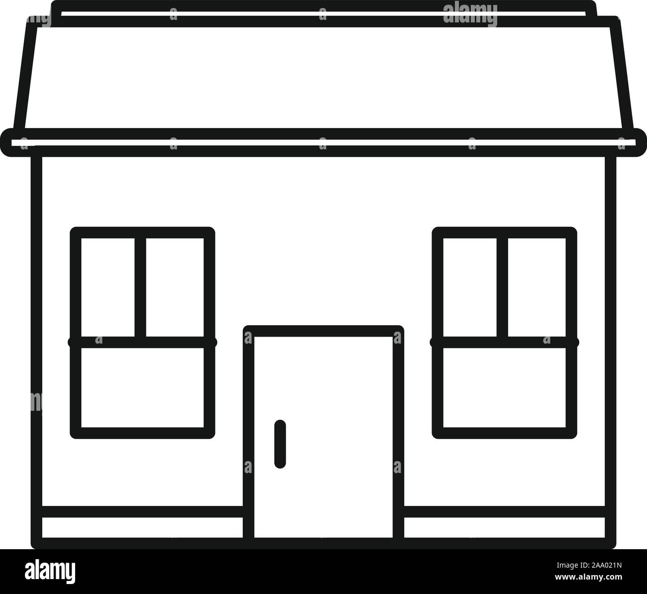 Property cottage icon. Outline property cottage vector icon for web ...