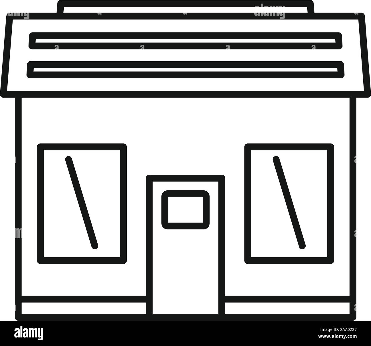 Small cottage icon. Outline small cottage vector icon for web design ...