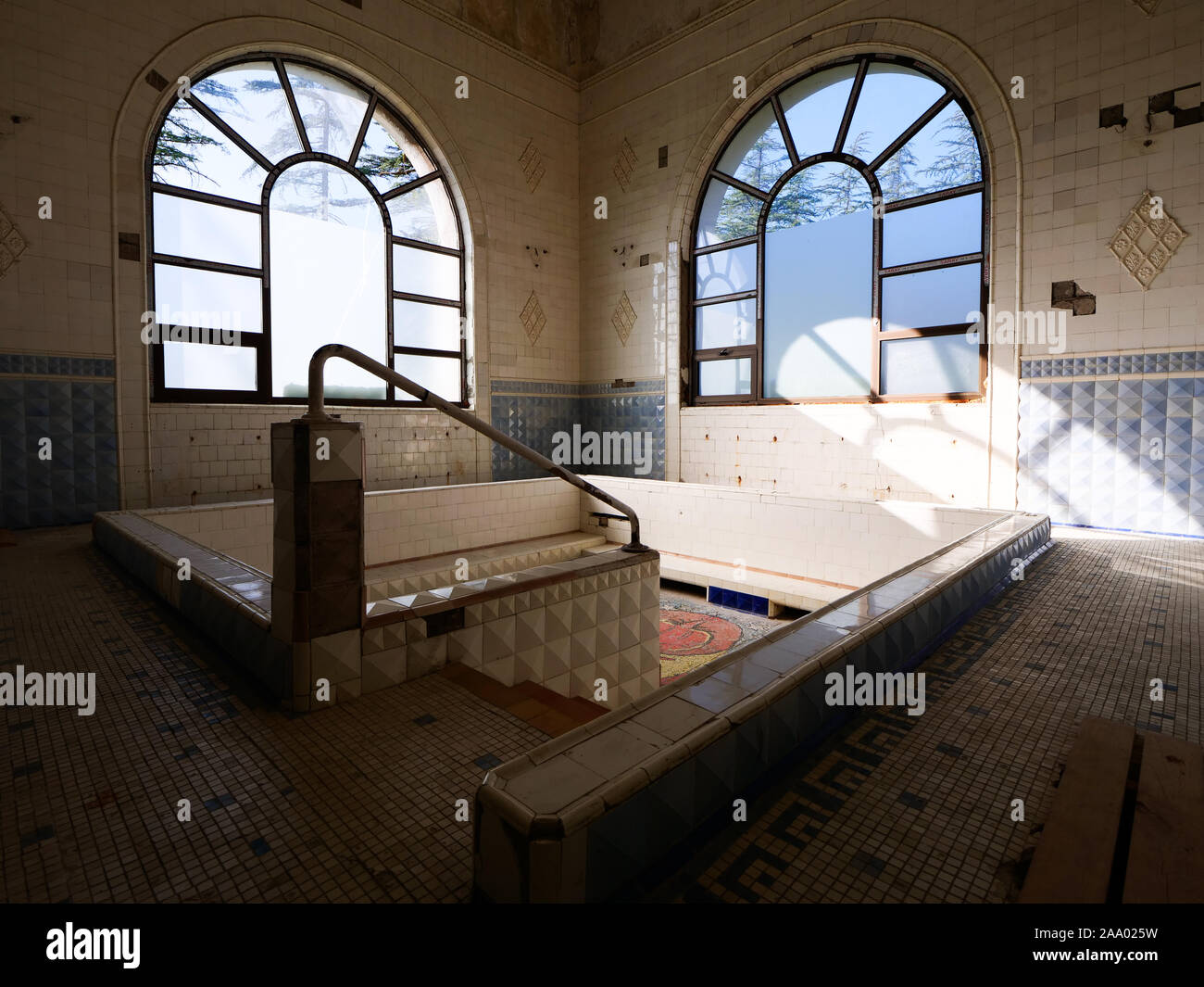 Stalin's private bath at Tskaltubo Spa, Georgia Stock Photo - Alamy