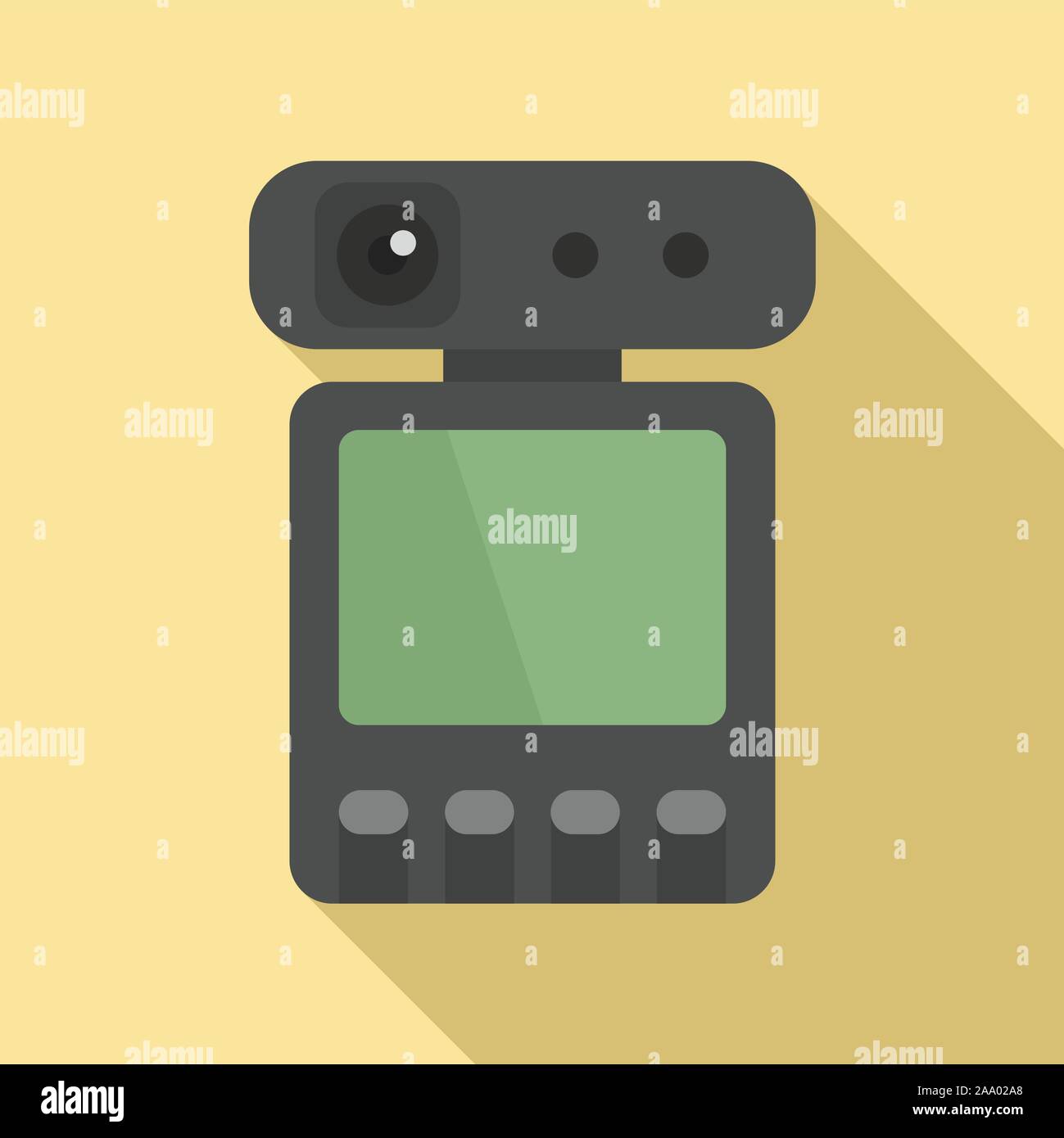 Dvr recorder icon. Flat illustration of dvr recorder vector icon for ...