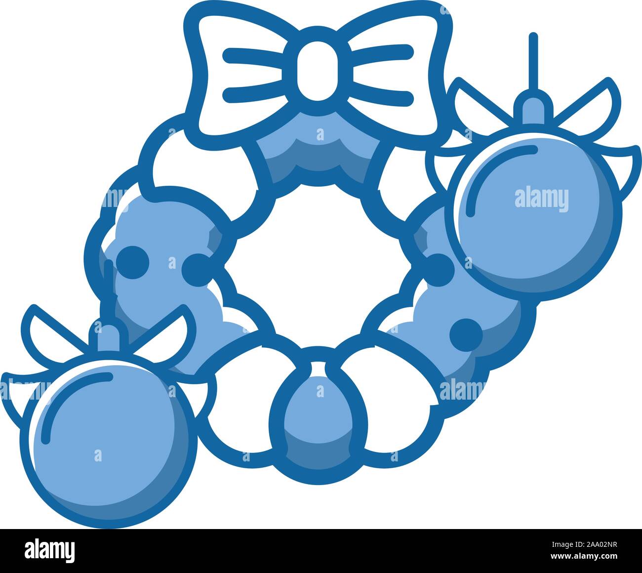 merry christmas wreath crown icon Stock Vector Image & Art - Alamy