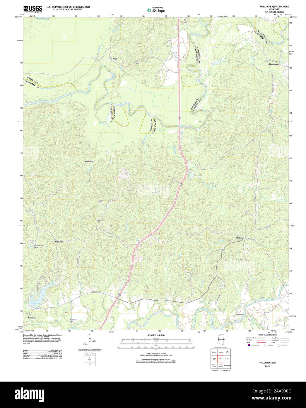 Map of willows hi-res stock photography and images - Alamy