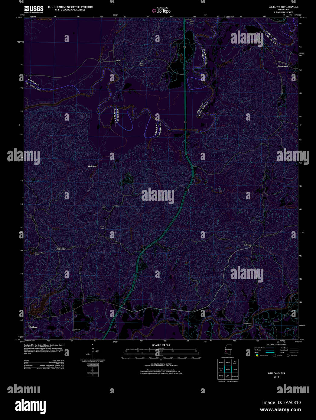 Willows map hi-res stock photography and images - Alamy