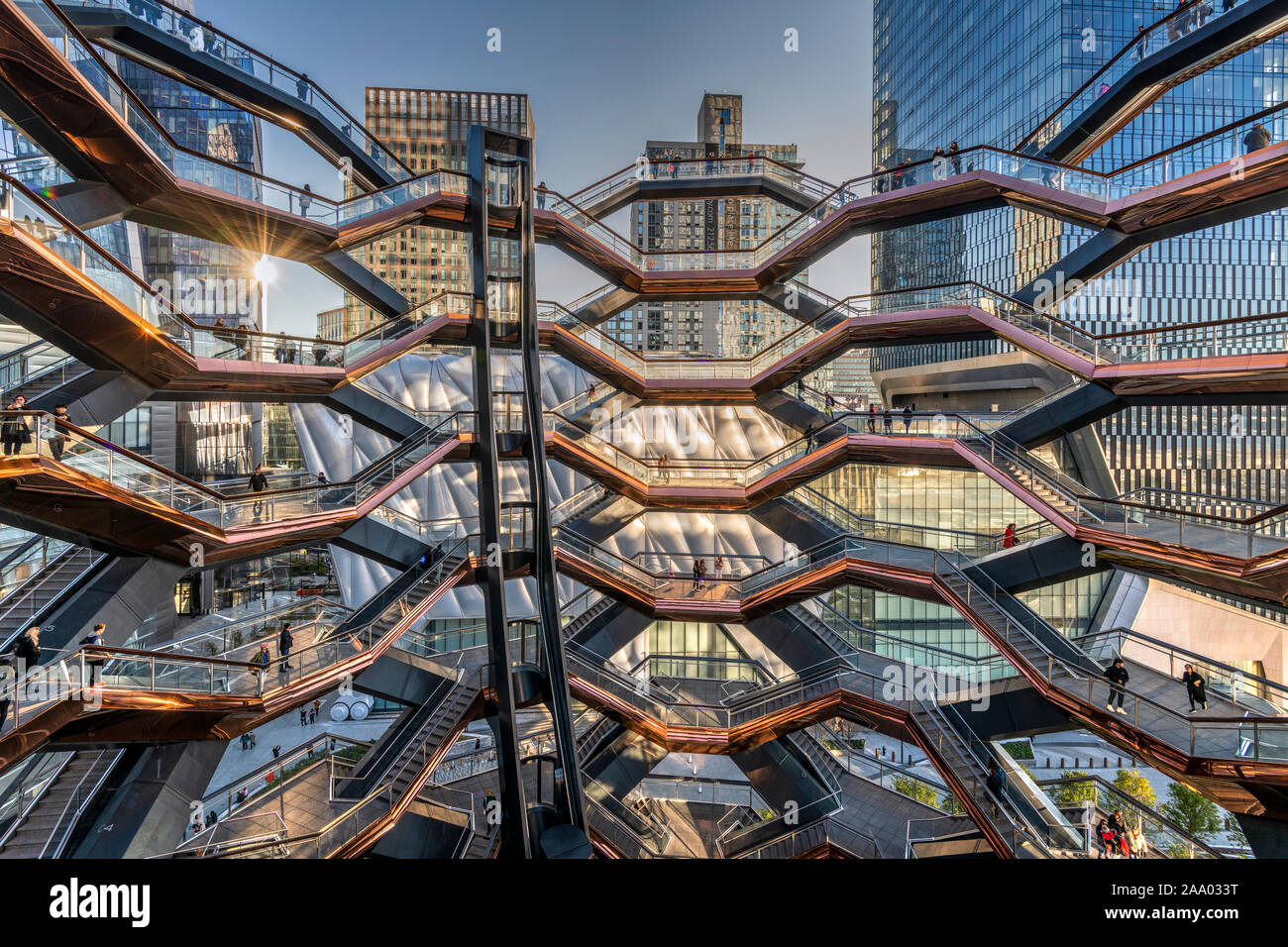 The Vessel, Hudson Yards Redevelopment Project, Manhattan, New York ...