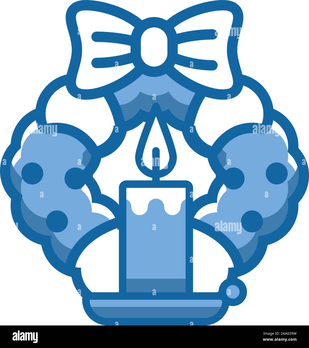 merry christmas wreath crown icon Stock Vector Image & Art - Alamy
