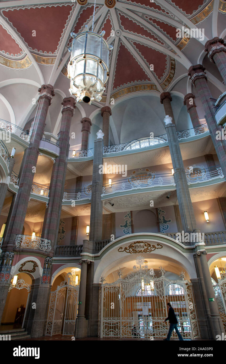 Art Nouveau splendor inside the Landgericht (regional court) building ...