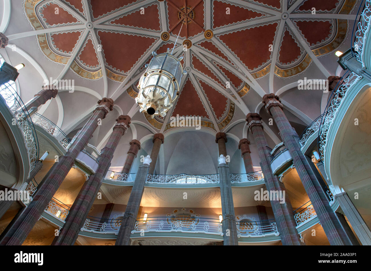 Art Nouveau splendor inside the Landgericht (regional court) building ...