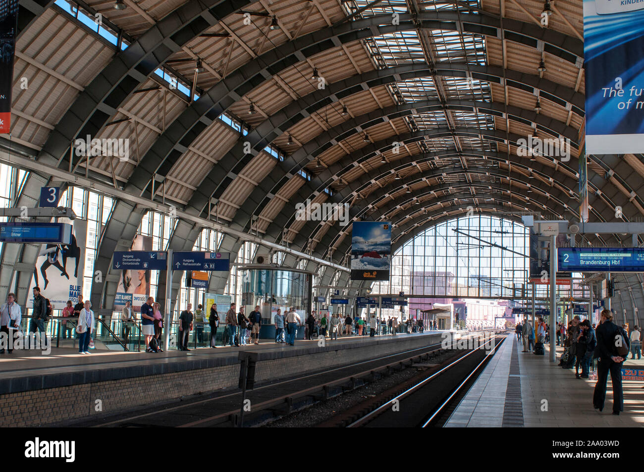 Main train station in Berlin Hauptbahnhof Germany Stock Photo - Alamy