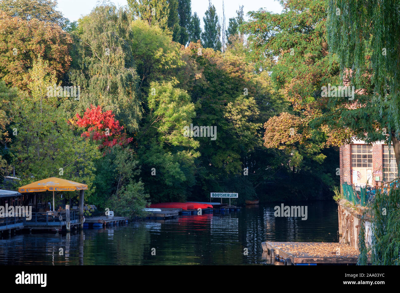 Bootsverleih Treptower Park am Haus Zenner Treptow Berlin Deutschland ...