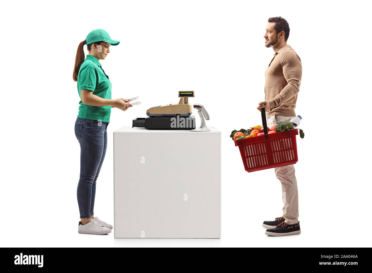 Man cash register hi-res stock photography and images - Alamy