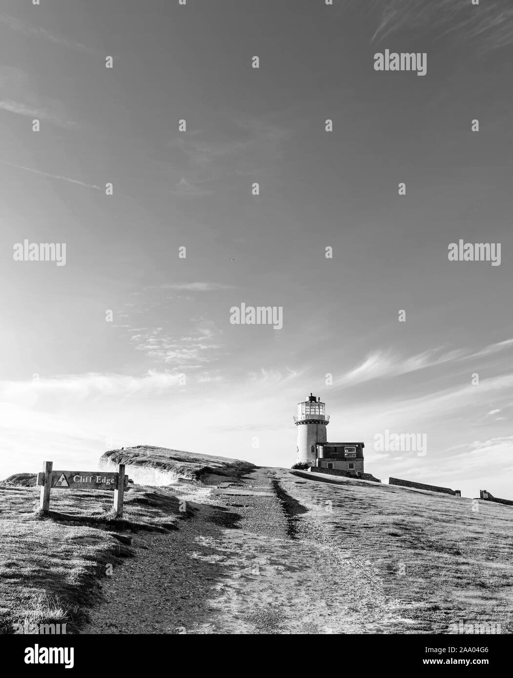 Chalk cliff foreground Black and White Stock Photos & Images - Alamy