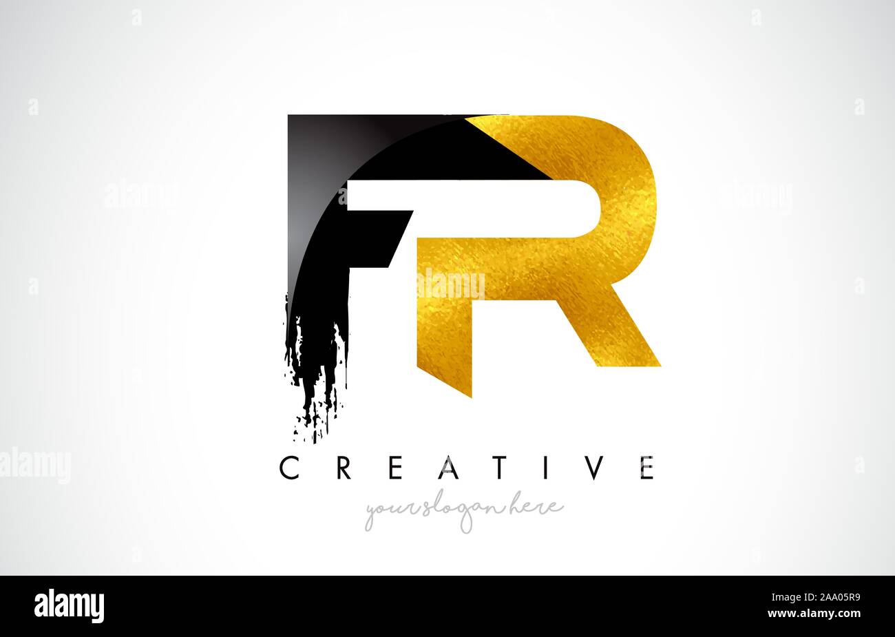 Letter fr vector vectors hi-res stock photography and images - Alamy