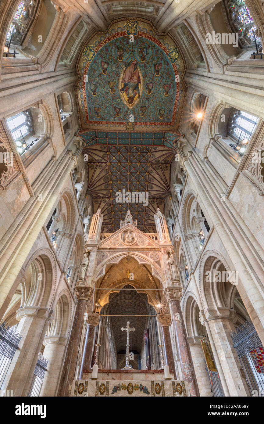 Interior of Peterborough Cathedral, Cambridgeshire, UK Stock Photo - Alamy
