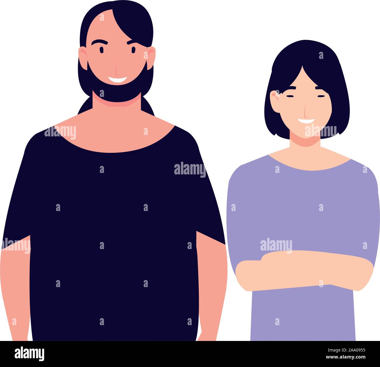 men with different poses on white background vector illustration design ...