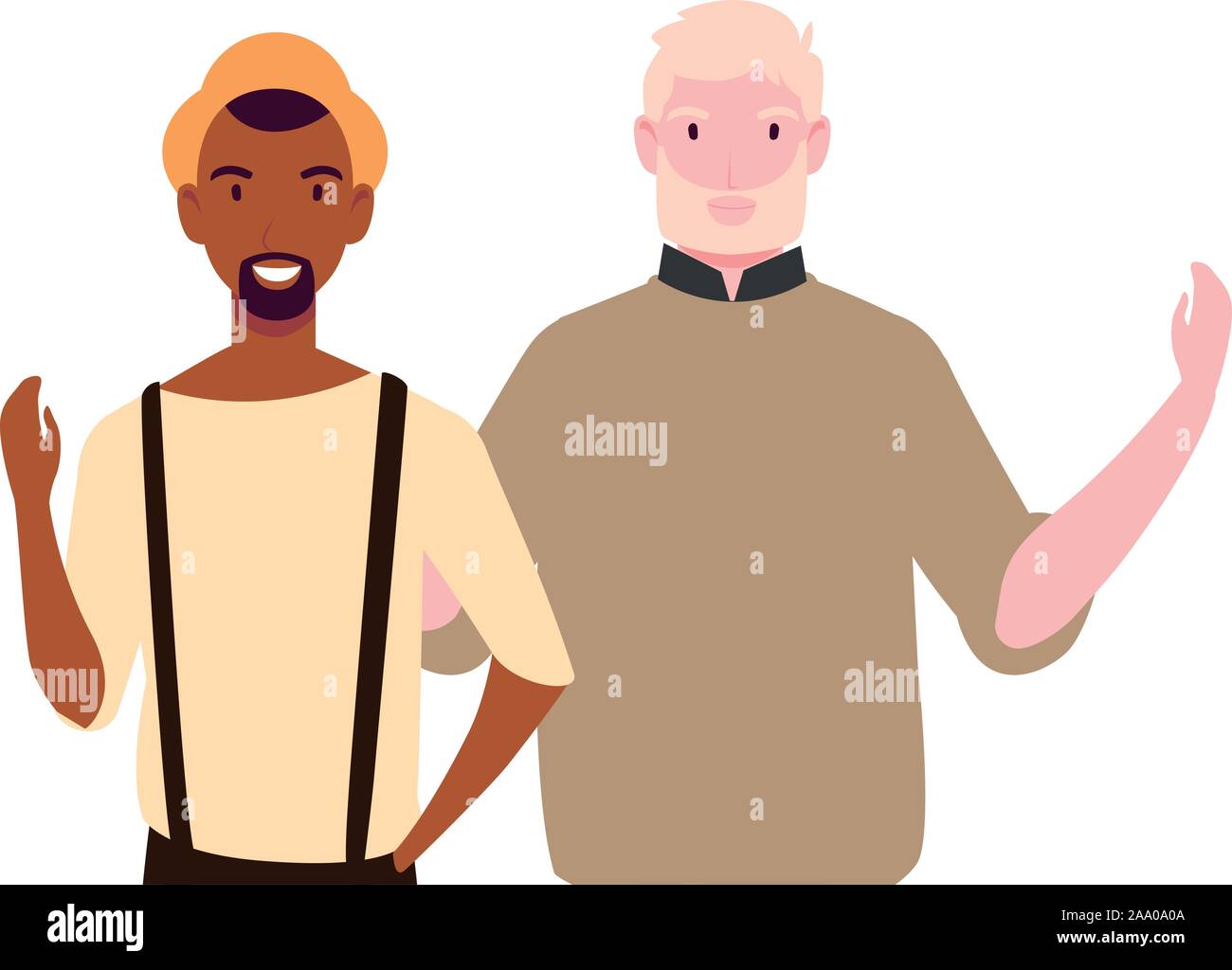 men with different poses on white background vector illustration design ...