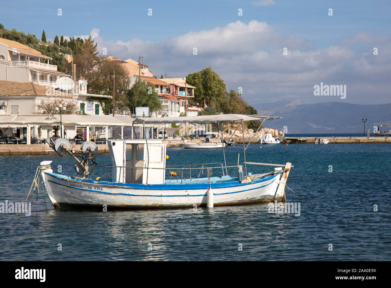 Corfu boats hi-res stock photography and images - Alamy