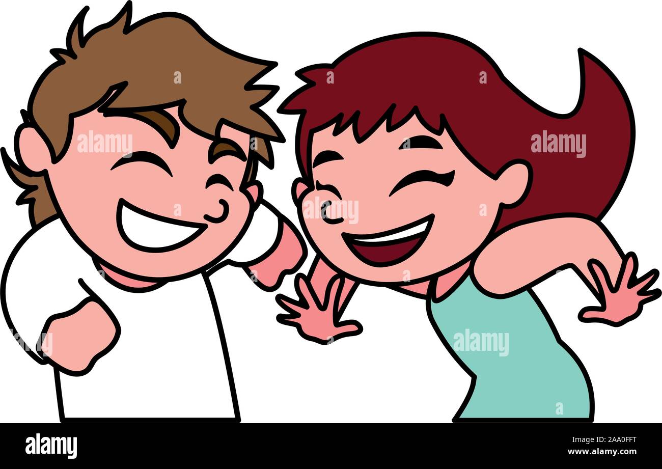 children smiling on white background vector illustration design Stock ...