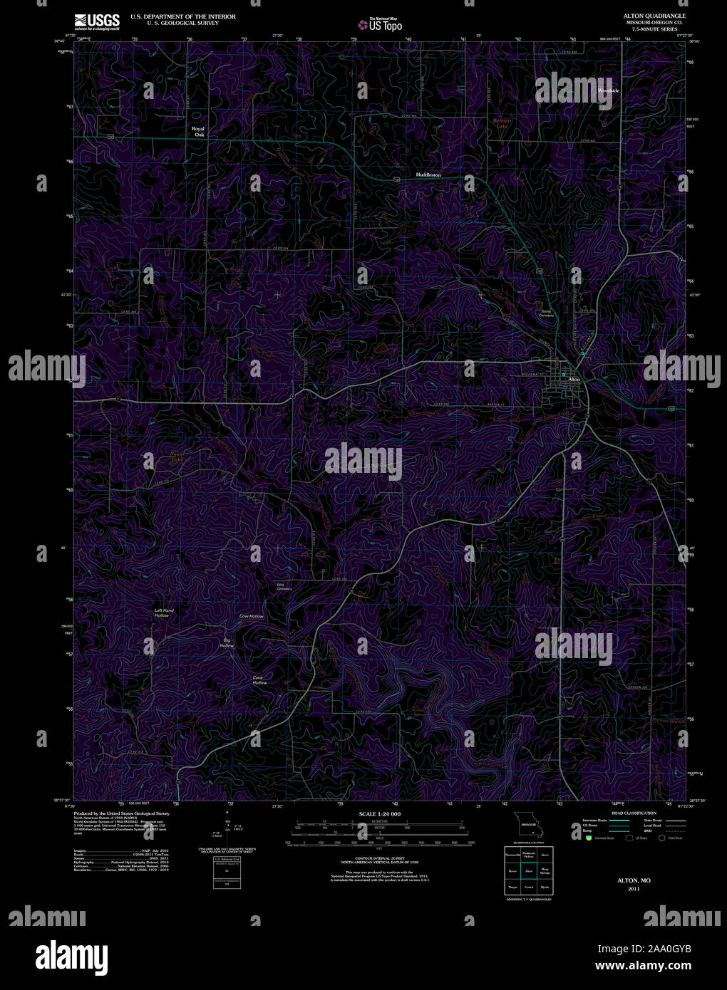 Map of alton missouri hi-res stock photography and images - Alamy