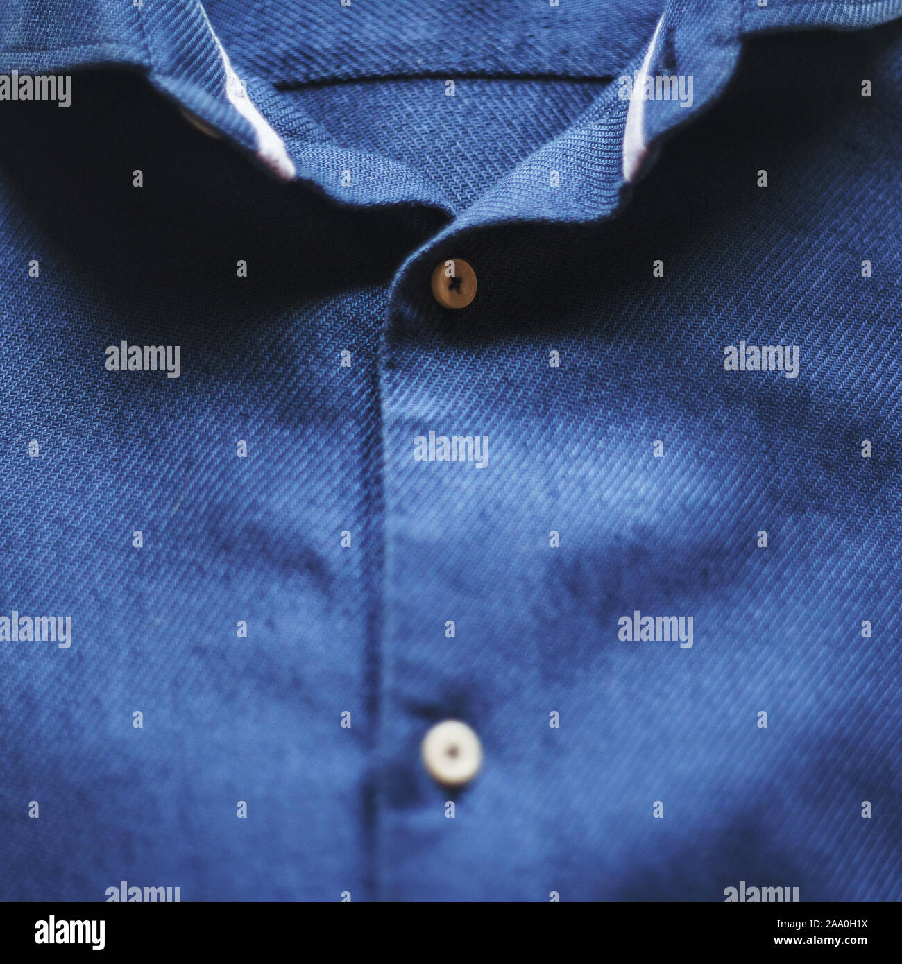 Blue Shirt Background. Textile texture Stock Photo - Alamy
