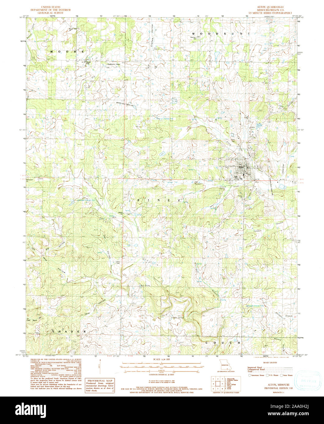 Map of alton missouri hi-res stock photography and images - Alamy