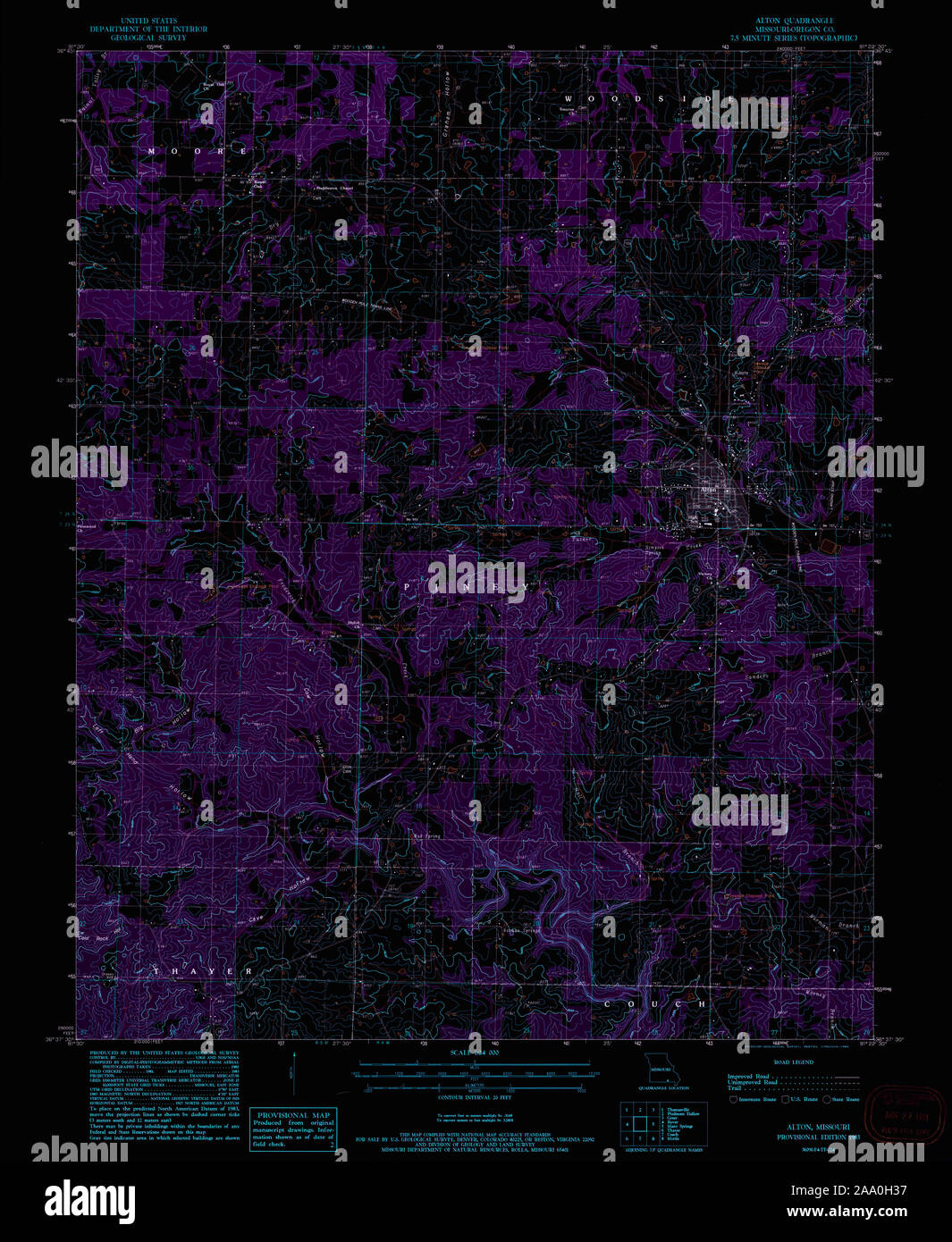 Map of alton missouri hi-res stock photography and images - Alamy