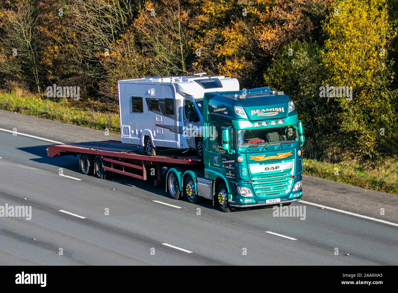 Delivery lorry with the caravan hi-res stock photography and images - Alamy
