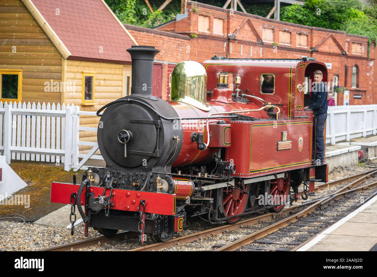 Castletown,Isle of Man, June 16, 2019. The Isle of Man Railway is a ...