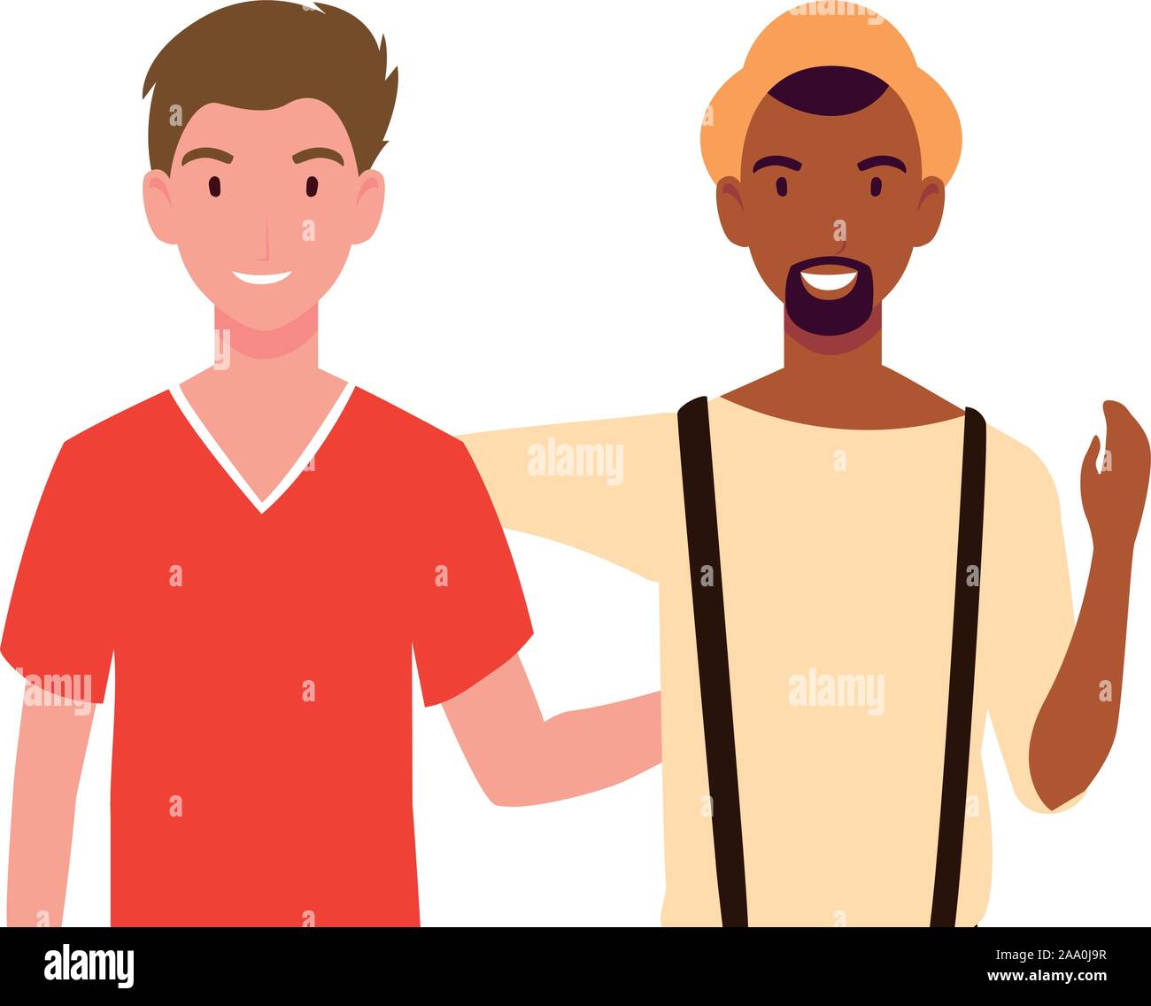 men with different poses on white background vector illustration design ...