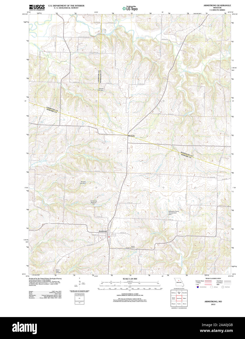 Armstrong map hi-res stock photography and images - Alamy