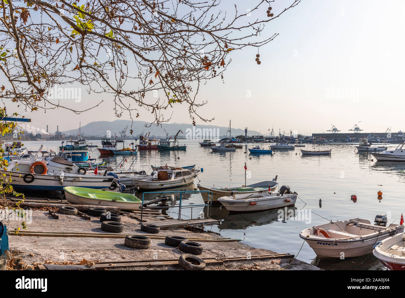 Zonguldak eregli district, fishing boats and erdemir iron and steel ...