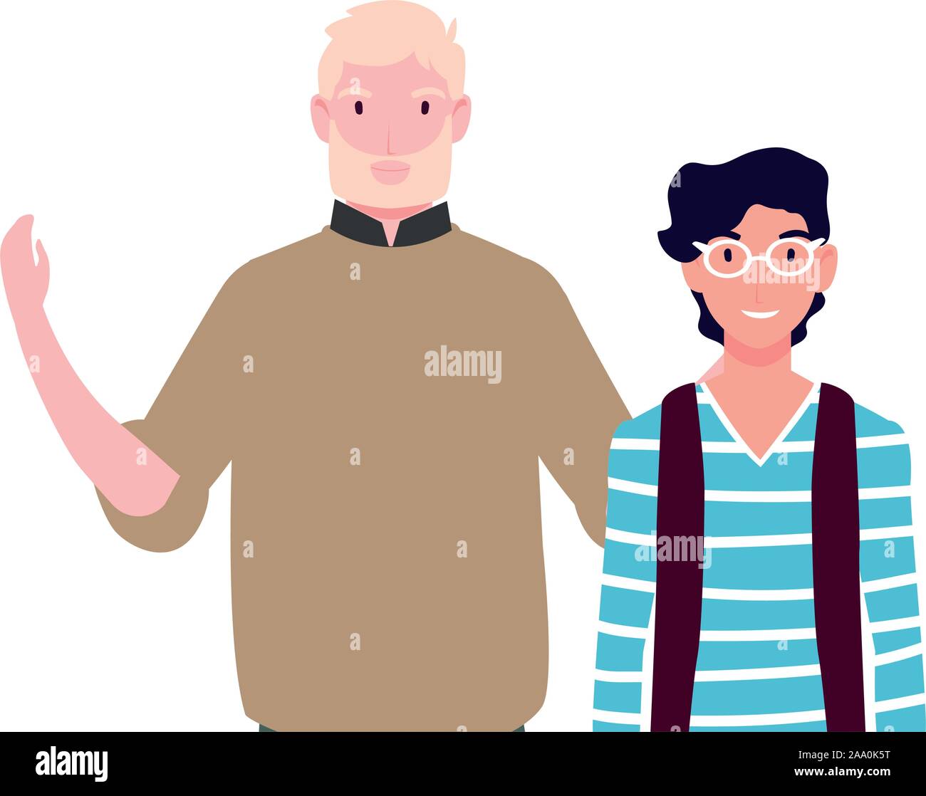 men with different poses on white background vector illustration design ...