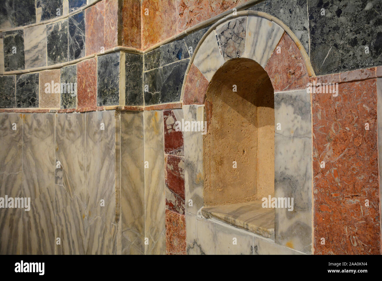 Wall recess in the Chora Church in the Edirnekapı neighbourhood of ...