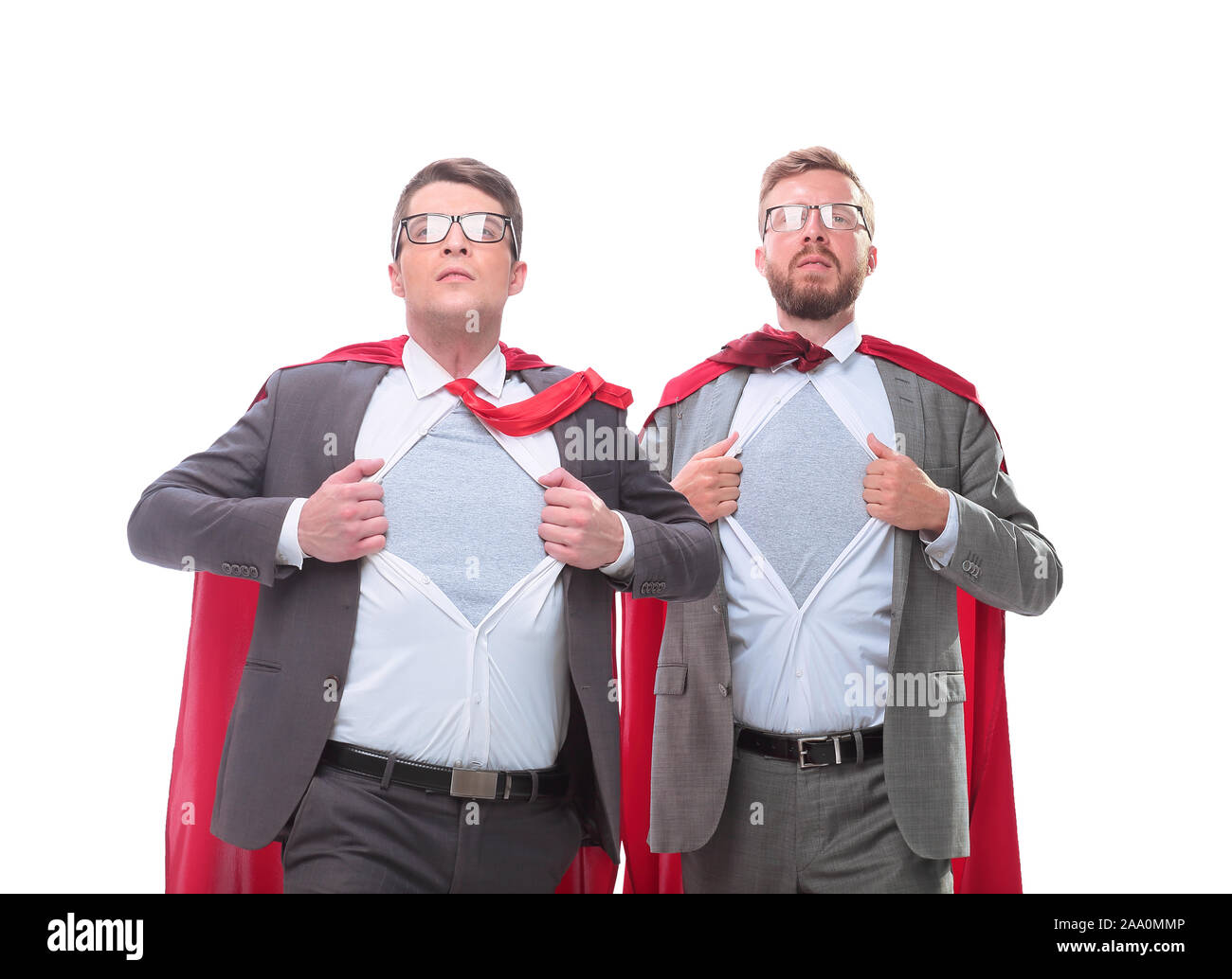 Two businessmen standing determined hi-res stock photography and images ...