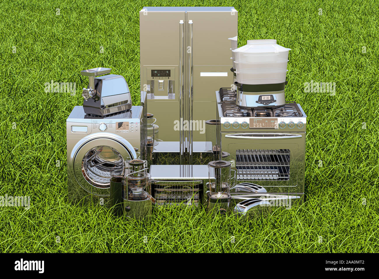 Grass collection device hi-res stock photography and images - Alamy
