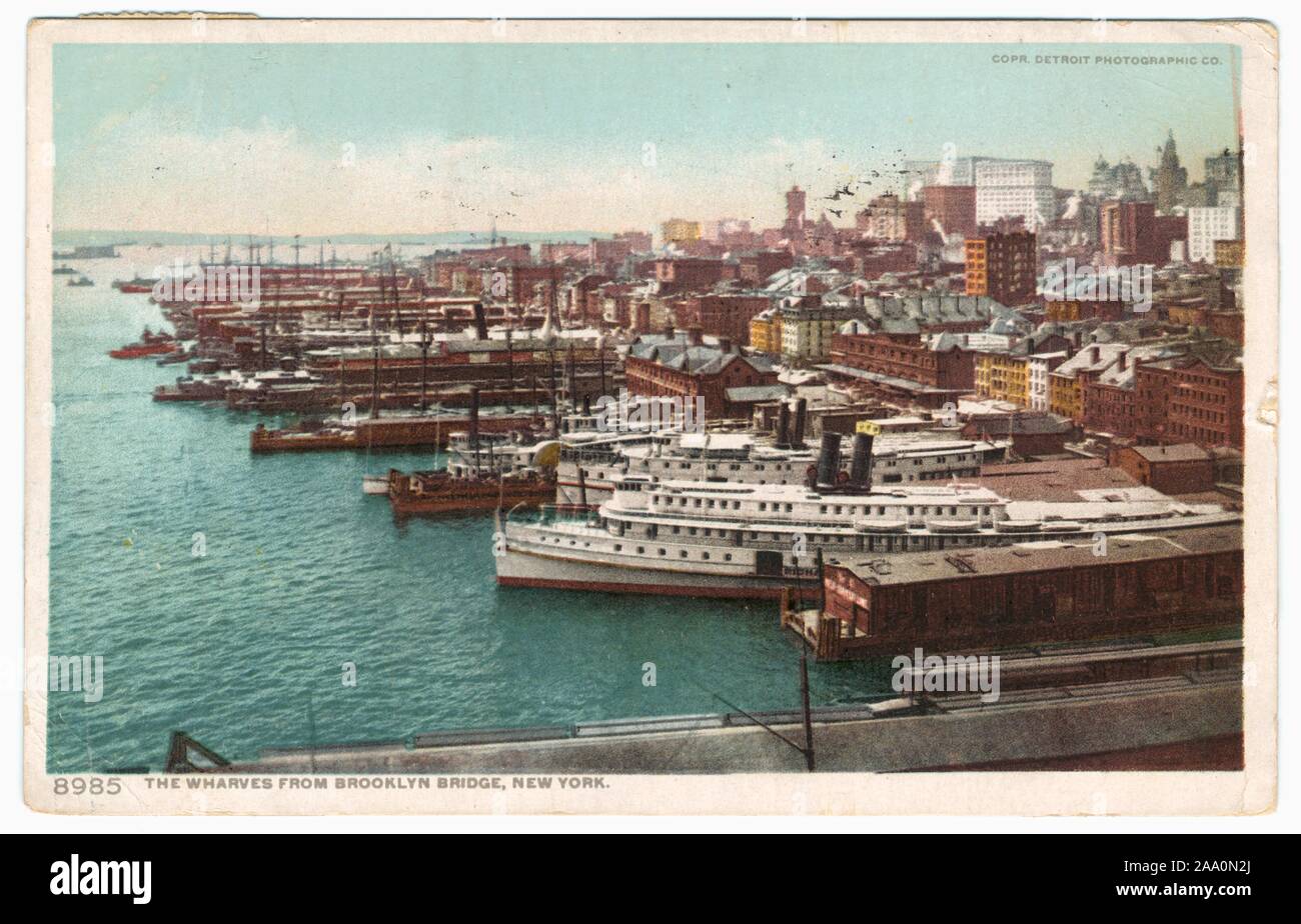Brooklyn harbor 1910 hi-res stock photography and images - Alamy