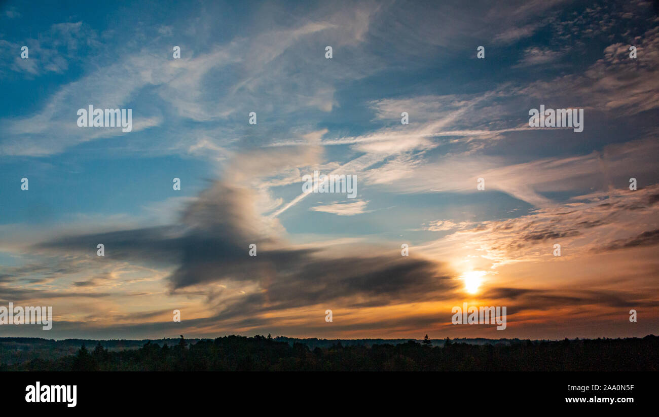 Skyscape sunset clouds Stock Photo - Alamy