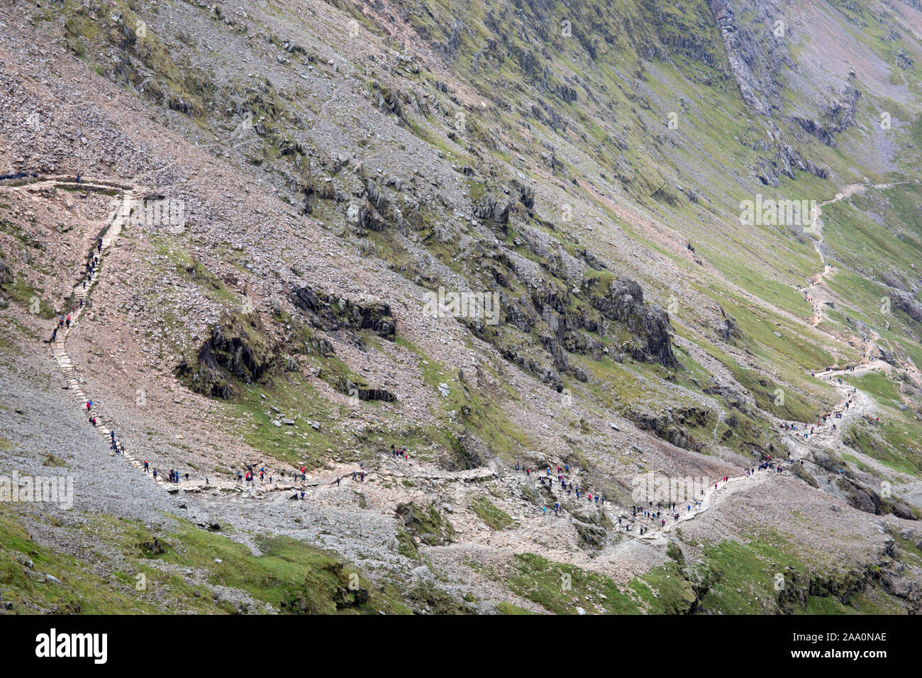 Miners' Track, Snowdon, Mountain, Wales Stock Photo - Alamy