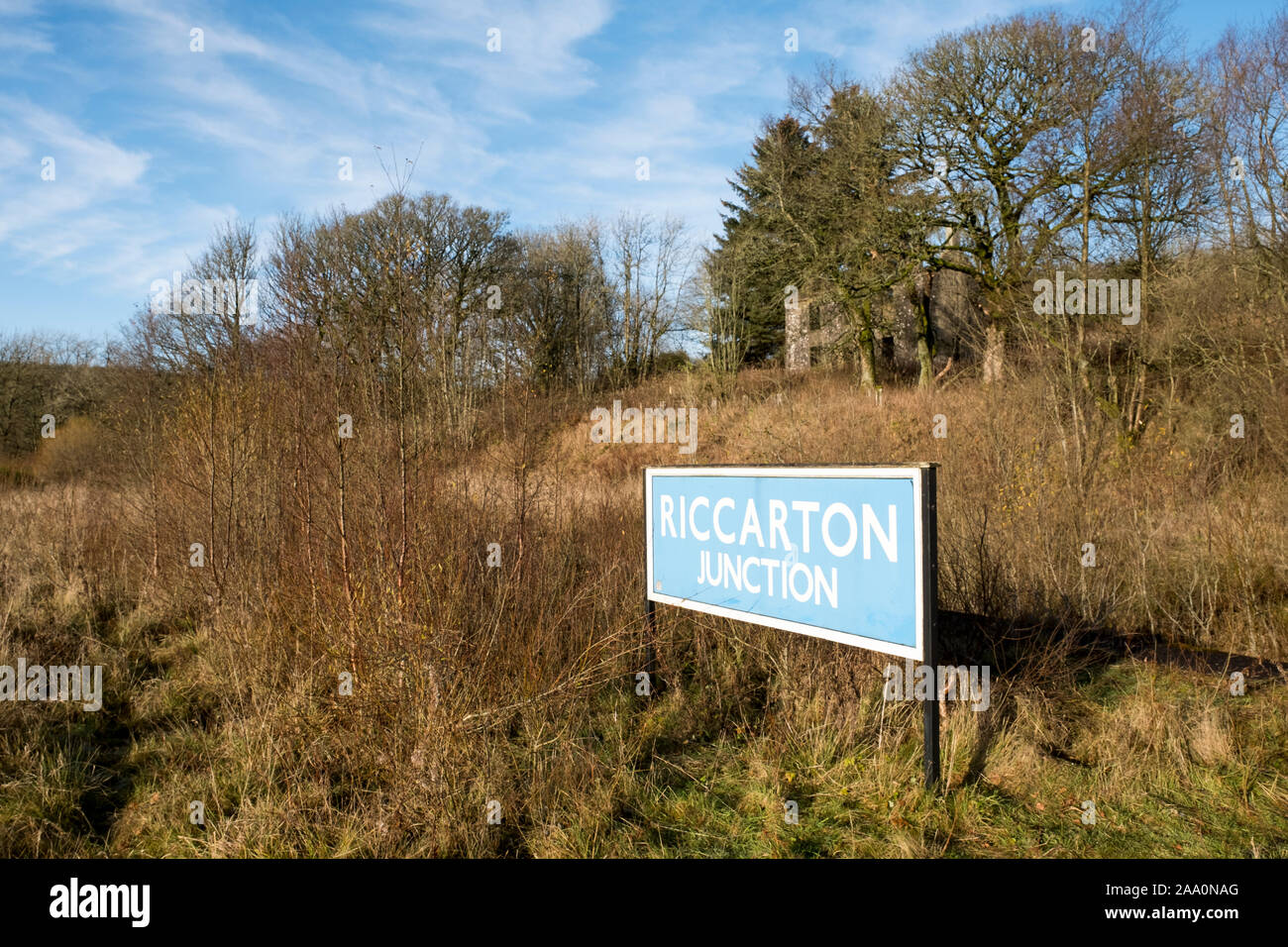Riccarton Junction, former railway station and village on the Waverley ...