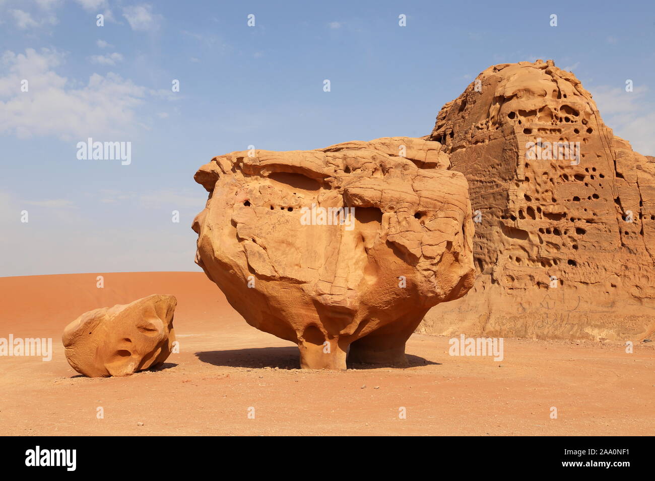 Natural sandstone rock formation known as Chicken Rock (aka Cow Rock ...