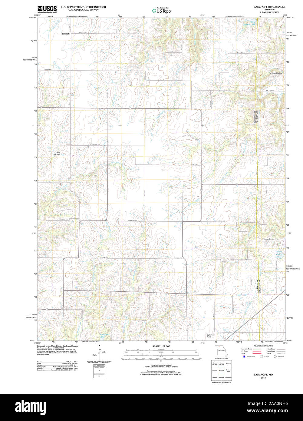 Map of bancroft hi-res stock photography and images - Alamy