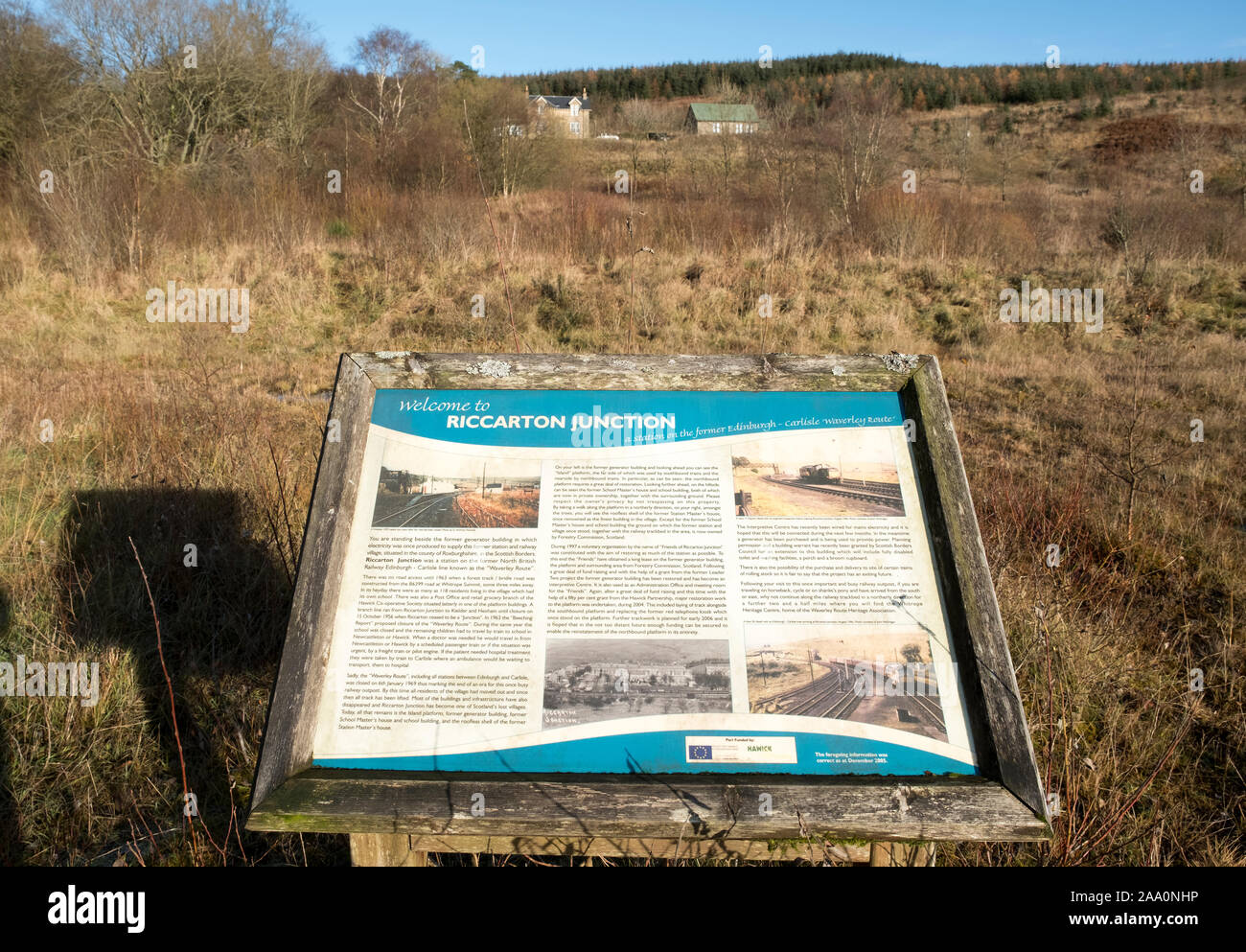 Riccarton Junction, former railway station and village on the Waverley ...