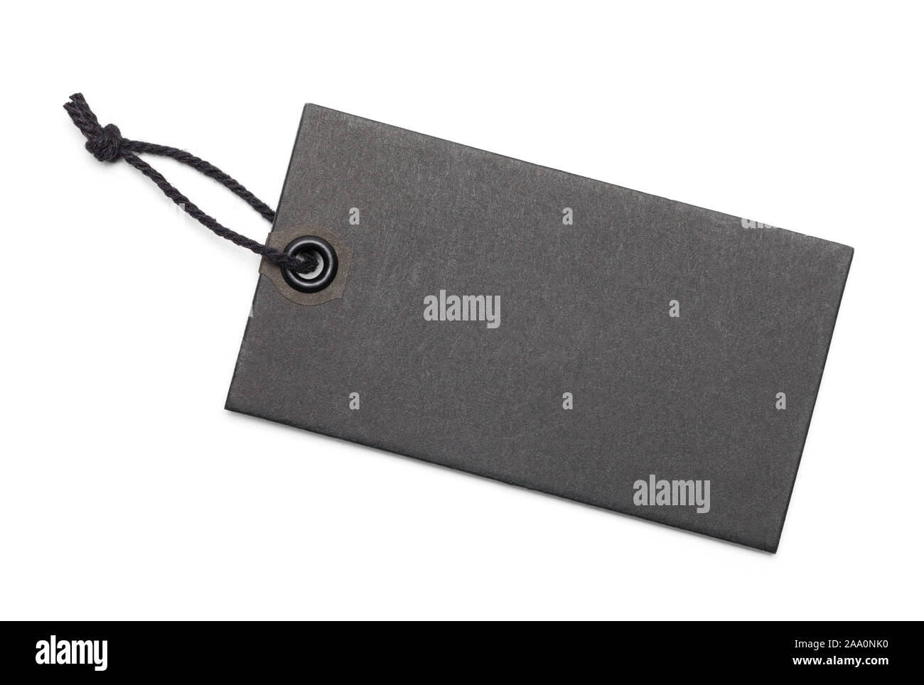 Black Retail Sales Tag Isolated on White Background Stock Photo - Alamy