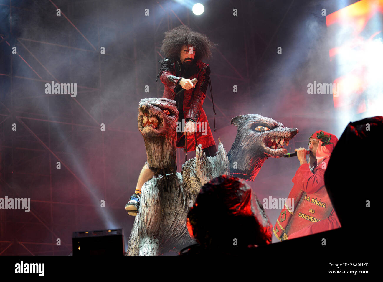In photo Caparezza on stage Stock Photo - Alamy