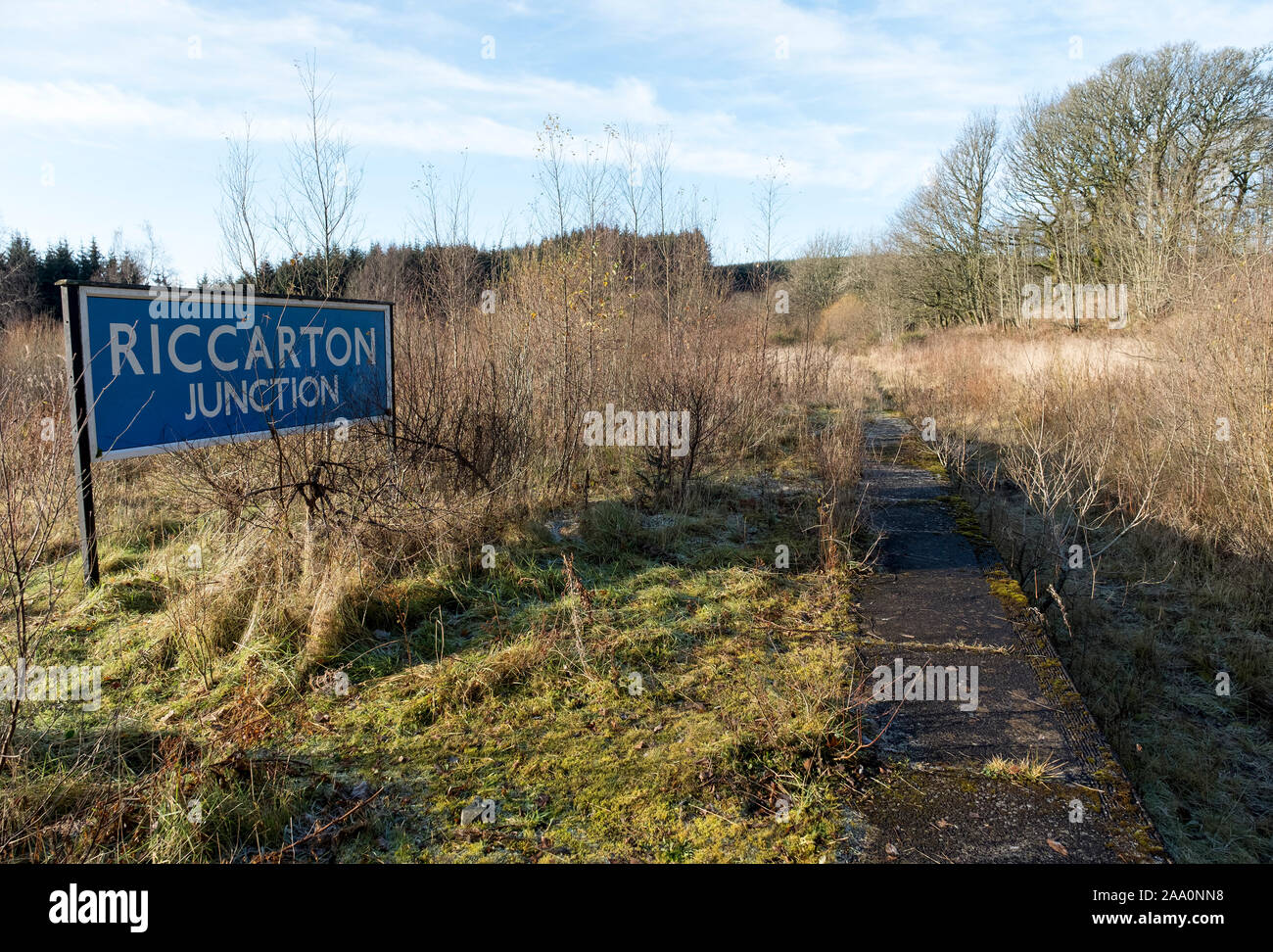 Riccarton Junction, former railway station and village on the Waverley ...