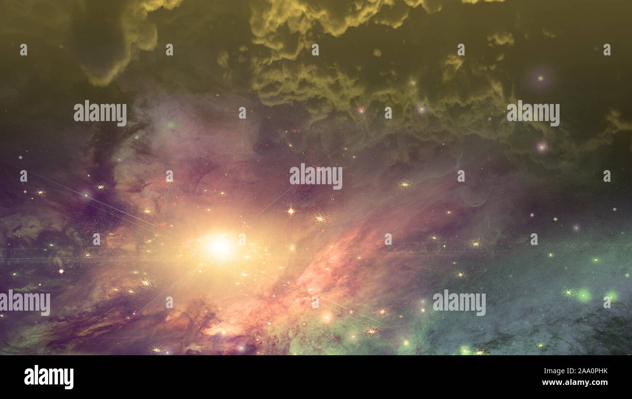 Deep space scene. Super nova Stock Photo - Alamy