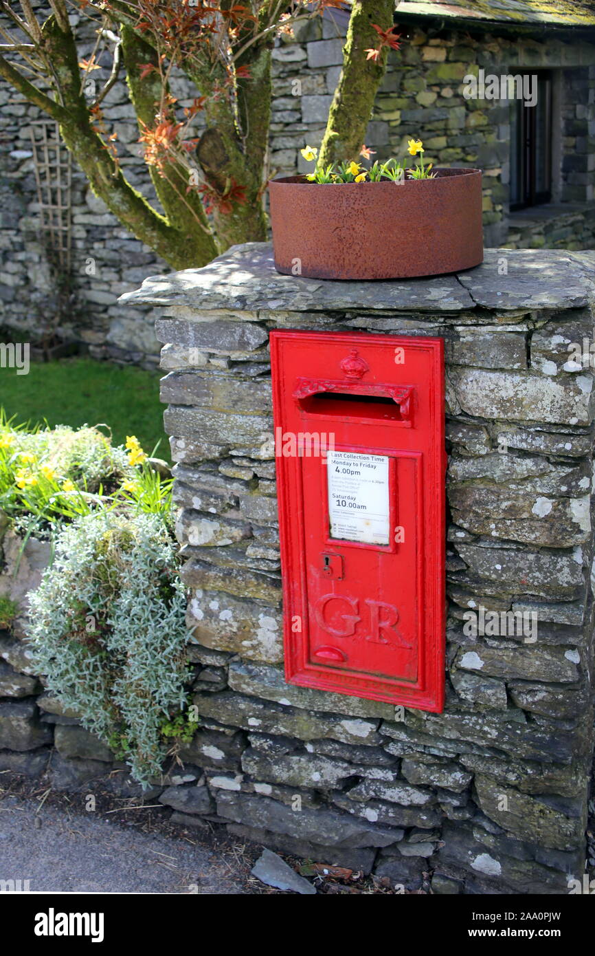 Keswick, Cumbria, UK - April 6th 2019: Old vintage British Georgian ...