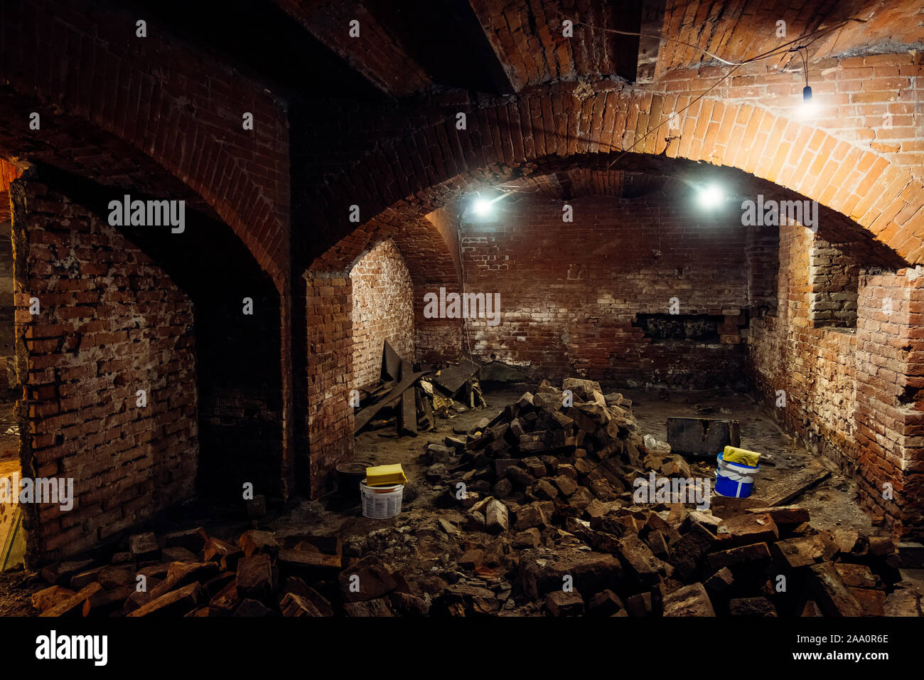 Prison cellar vaulted hi-res stock photography and images - Alamy